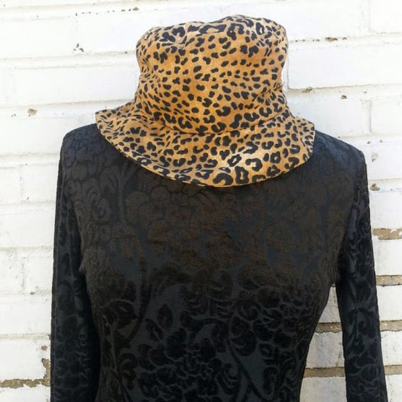 Reflex | Accessories | Tan Brown Black Leopard Animal Print Hat Nwot ...